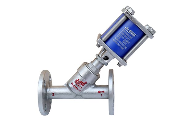 Pneumatic Angle Type Control Valves, 2 Way/3 Way Cylinder Operated