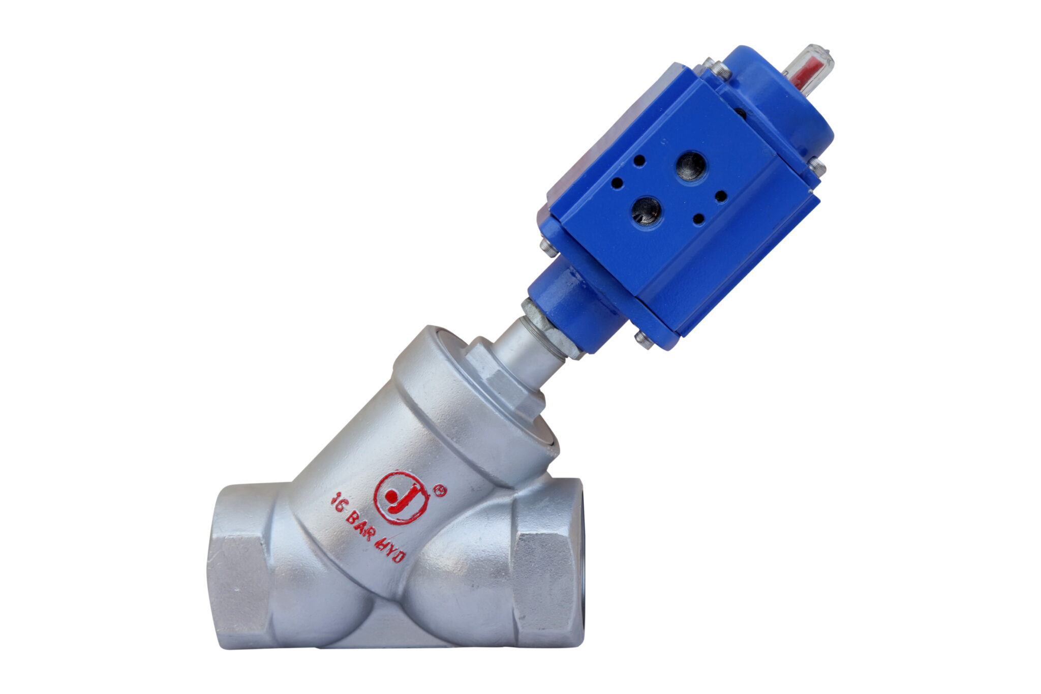 Pneumatic Angle Type Control Valves, 2 Way/3 Way Cylinder Operated