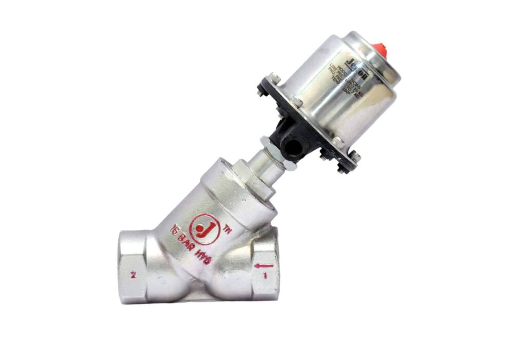 Pneumatic Y Type Control Valve, Pneumatics Angle Seat Valves, Y Type ...